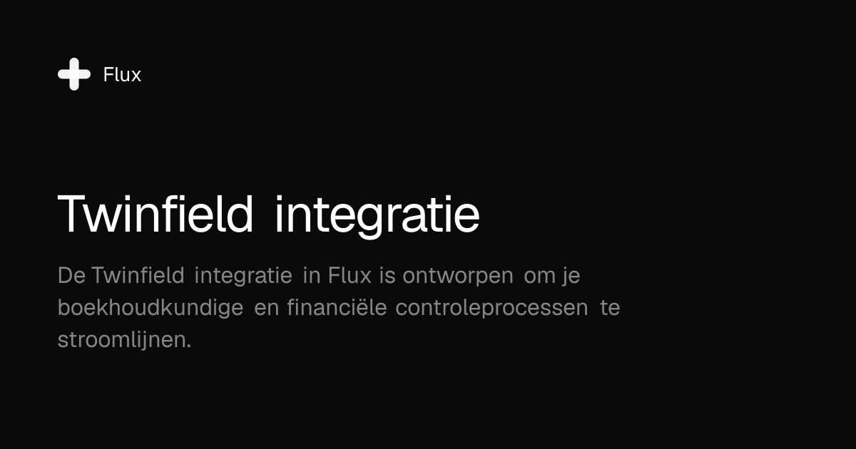 Twinfield integratie